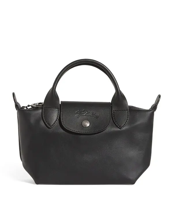 Longchamp Le Pliage Xtra Leather Handbag - Black