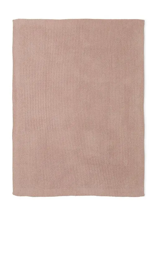 Barefoot Dreams Cozychic Waffle Throw - Rose