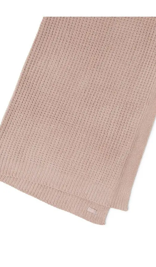 Barefoot Dreams Cozychic Waffle Throw - Rose