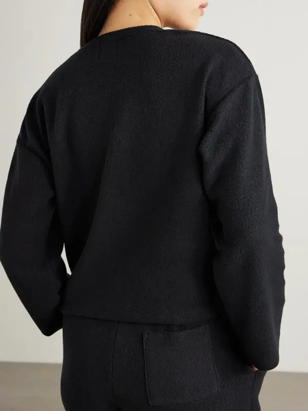 LESET Teddy Fleece Henley Top