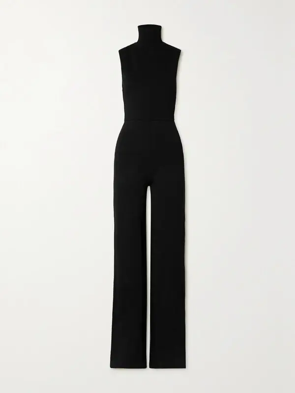 Gauge81 Gijon Open-back Knitted Turtleneck Jumpsuit