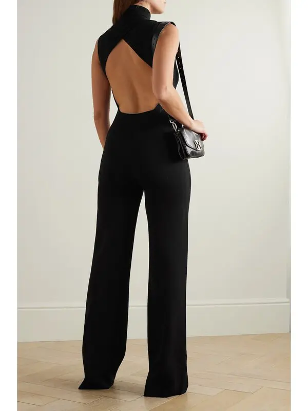 Gauge81 Gijon Open-back Knitted Turtleneck Jumpsuit