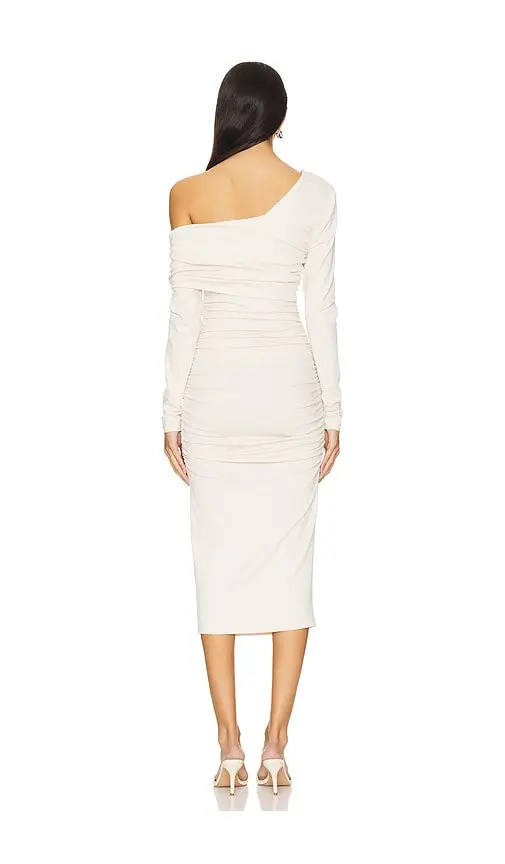 Susana Monaco One Shoulder Long Sleeve Dress