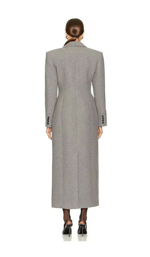 EAVES Yaron Manteco Wool Coat - Grey