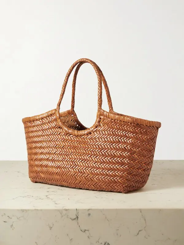 Dragon Diffusion Nantucket Woven Leather Tote - Brown