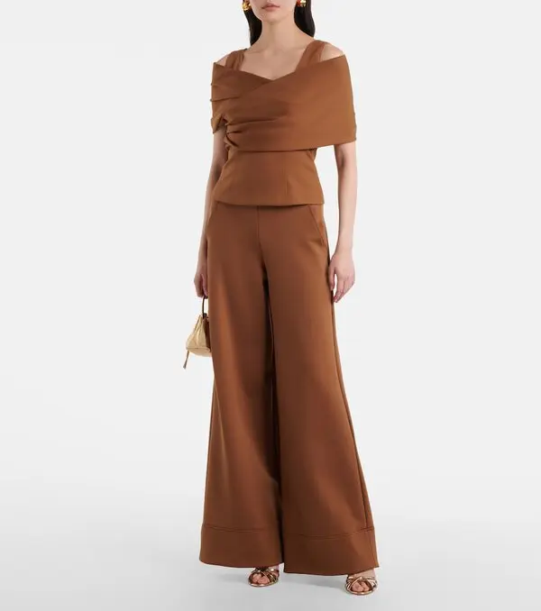 Max Mara Fagiani Wide-leg Trousers - Brown