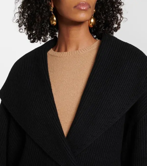TOTEME Wool-blend Cardigan - Black