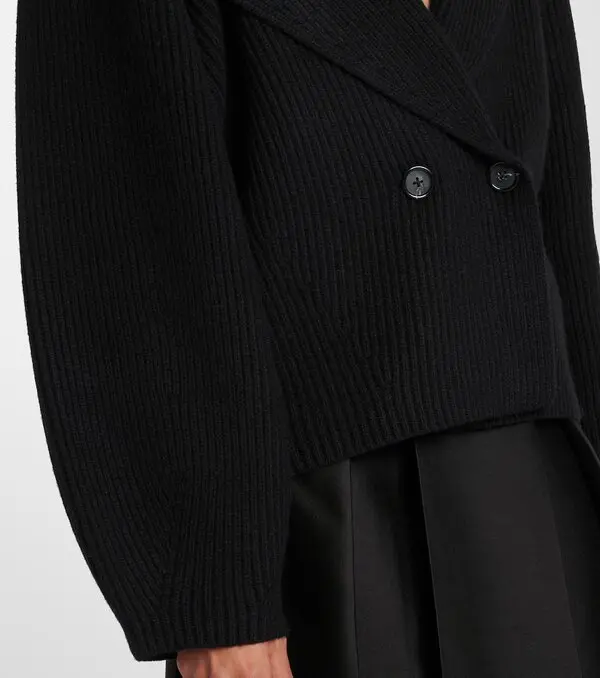 TOTEME Wool-blend Cardigan - Black