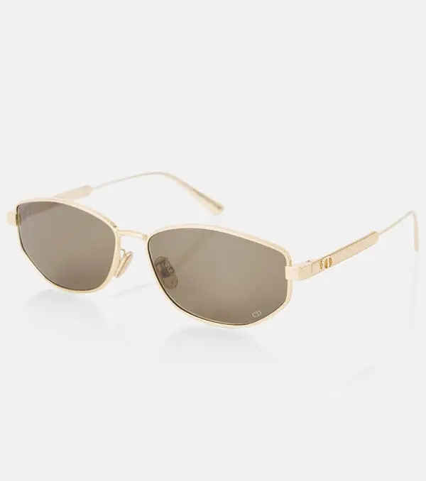 Dior Cannage B1u Oval Sunglasses - Gold