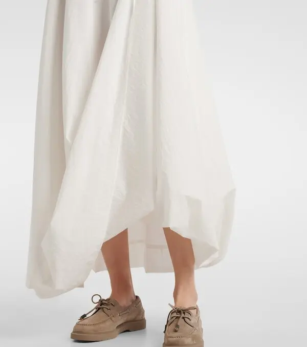Brunello Cucinelli Cotton-blend Maxi Skirt