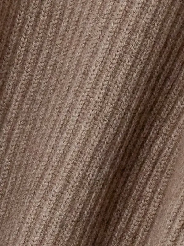 Khaite Manuela Ribbed Cashmere Sweater - Brown