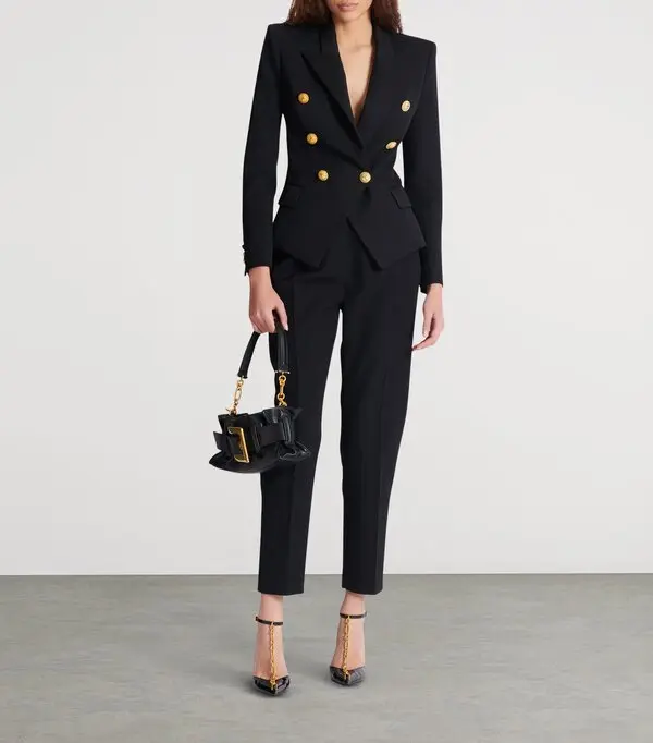 Balmain Wool Double-breasted Blazer
