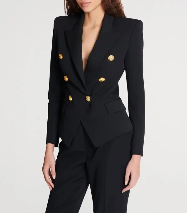 Balmain Wool Double-breasted Blazer