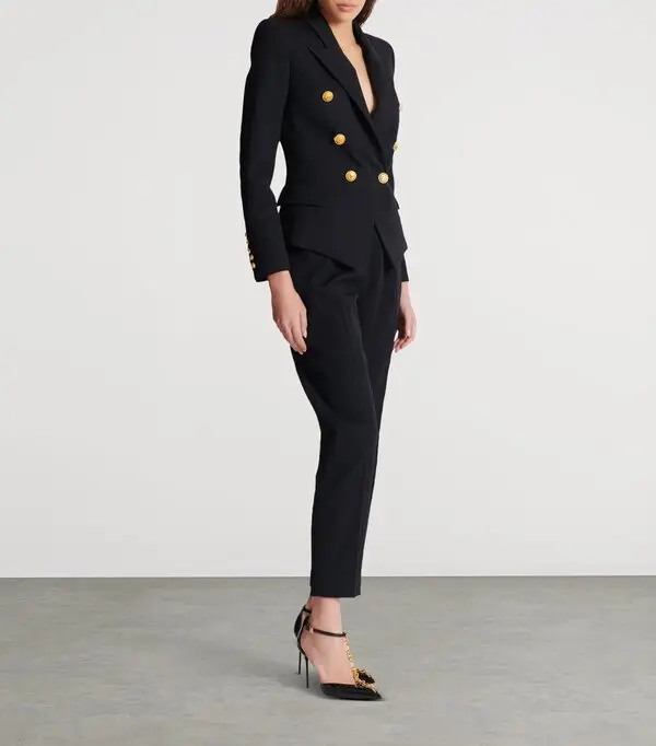 Balmain Wool Double-breasted Blazer