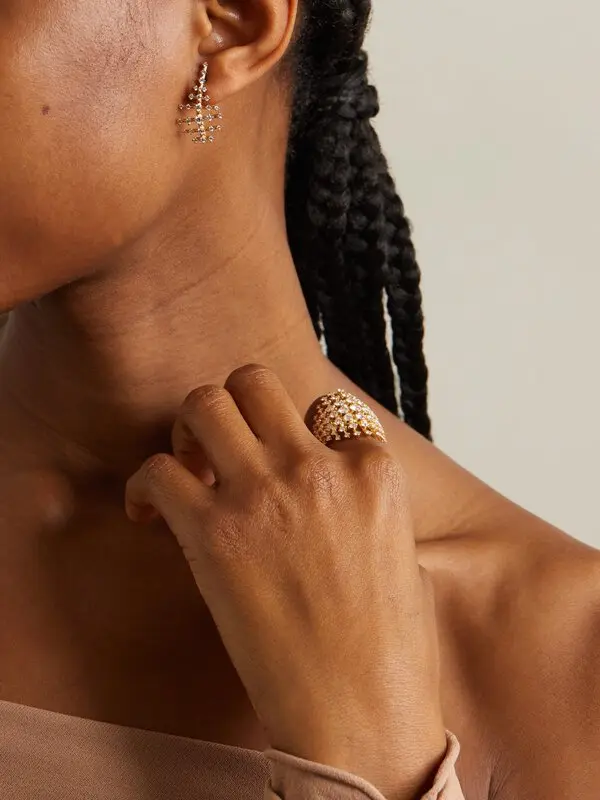 Fernando Jorge Disco Mini 18-karat Diamond Earrings