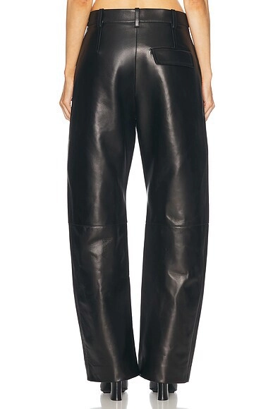 Bottega Veneta Leather Straight Leg Trousers