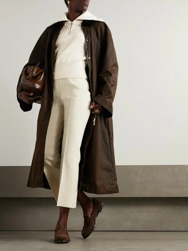 HIGH SPORT Chester Ribbed Cotton-blend Zip-up Sweater - Neutrals