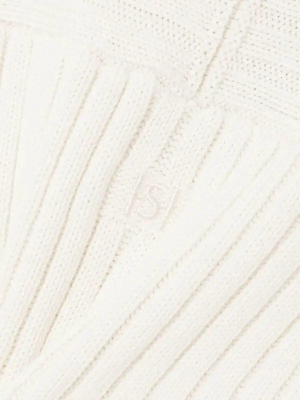 HIGH SPORT Chester Ribbed Cotton-blend Zip-up Sweater - Neutrals