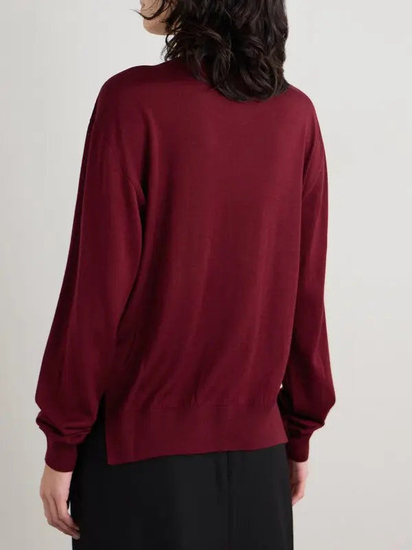 JIL SANDER Cashmere, Wool And Silk-blend Sweater