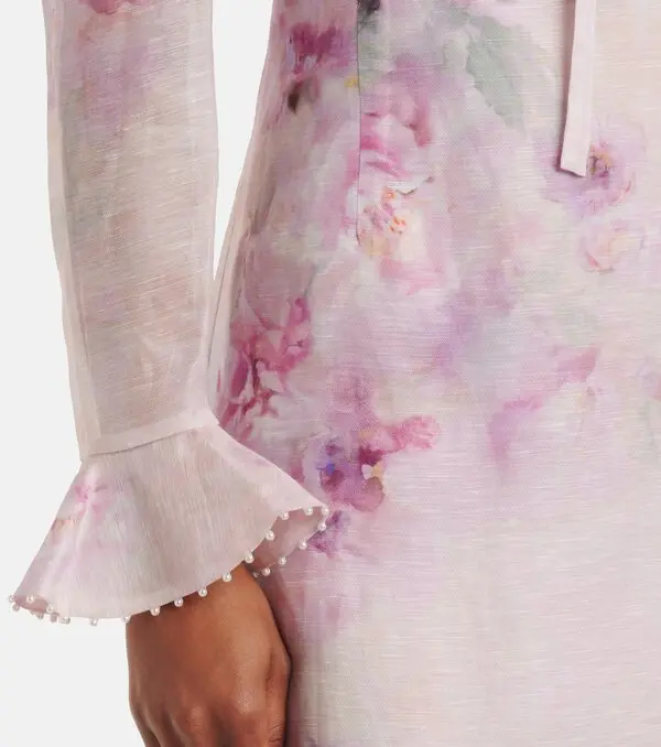 Zimmermann Crush Floral Printed Midi Dress