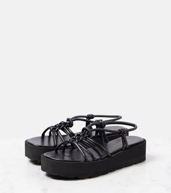 GIANVITO ROSSI Hebe Platform Sandals - Black