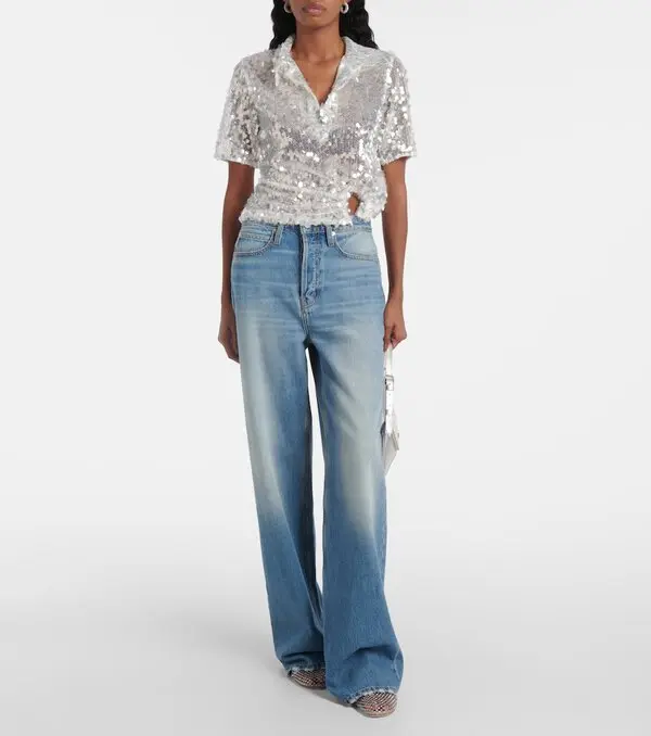Christopher Esber Sequined Polo Shirt