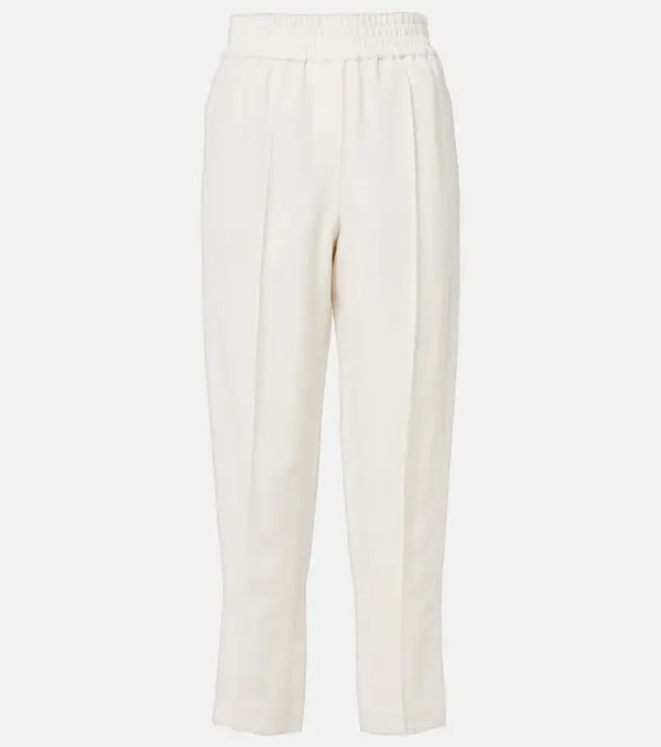 Brunello Cucinelli Twill Tapered Pants