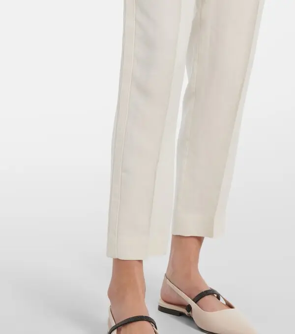 Brunello Cucinelli Twill Tapered Pants