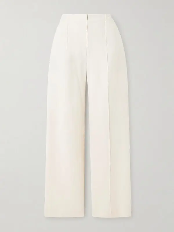 Faithfull The Brand Lenza Woven Wide-leg Trousers - Neutrals