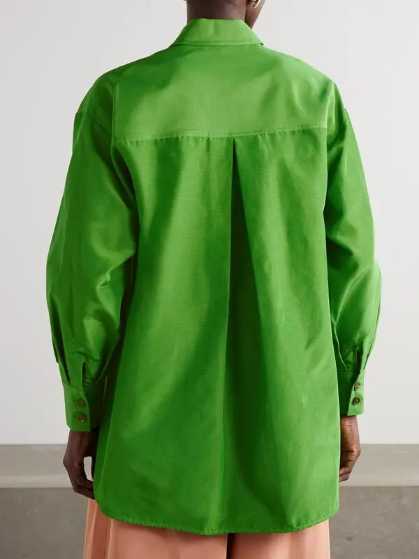 Carolina Herrera Cotton-blend Faille Shirt