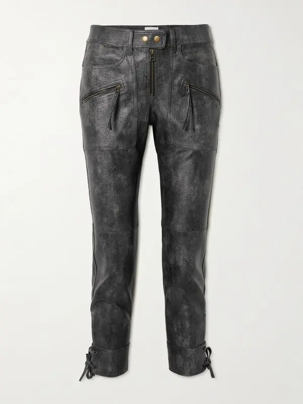 MARANT ETOILE Cindy Cropped Lace-up Pants