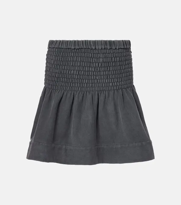 MARANT ETOILE Pacifica High-rise Cotton Miniskirt - Grey