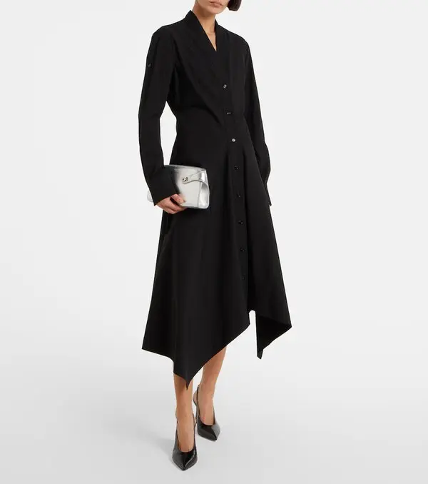 FERRAGAMO Cotton-blend Jersey Midi Dress