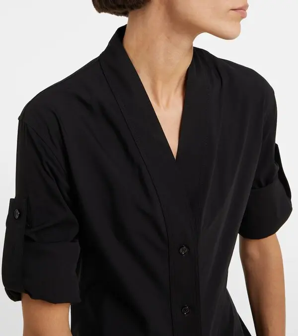 FERRAGAMO Cotton-blend Jersey Midi Dress