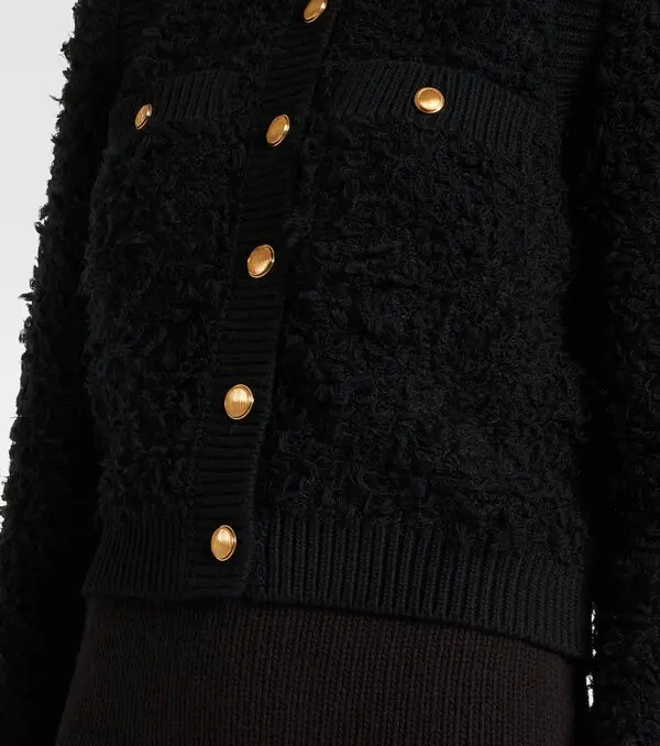 Chloé Cropped Mohair-blend Tweed Jacket