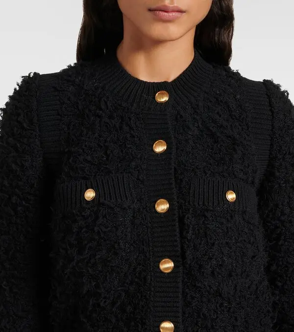 Chloé Cropped Mohair-blend Tweed Jacket