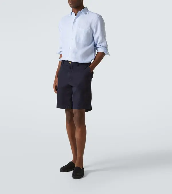 Fedeli Linen Shirt - Blue