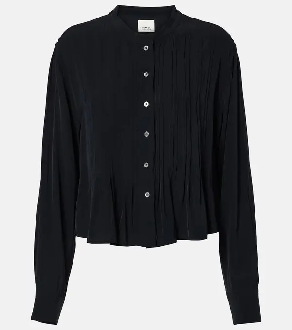 Isabel Marant Étoile Adzara Chiffon Blouse - Black