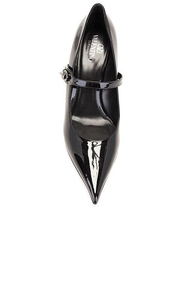 Valentino Garavani V Logo Lockette Mary Jane Pump