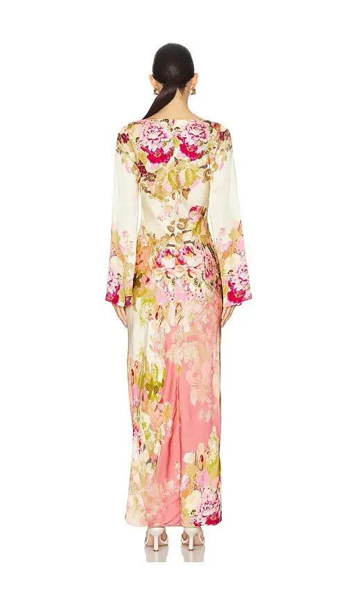 Hemant & Nandita Floral Print Maxi Dress