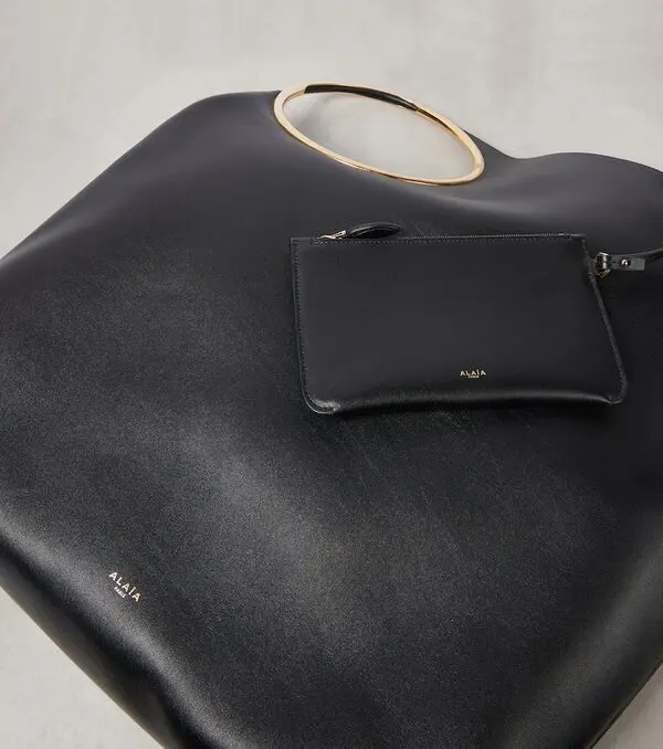 Alaïa Ring Xl Leather Tote Bag