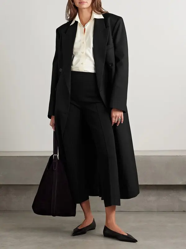 Theory Cropped Knitted Flared Pants