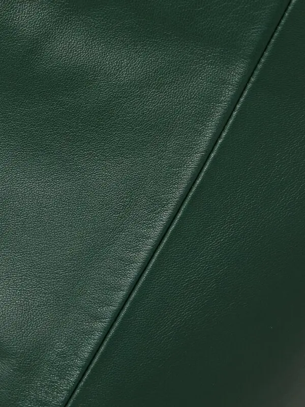 ST. AGNI Paneled Leather Straight-leg Trousers
