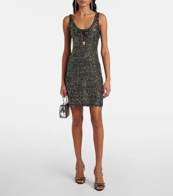 Alessandra Rich Sequined Minidress