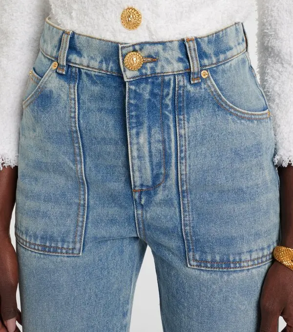 Balmain High-waisted Flared Jeans