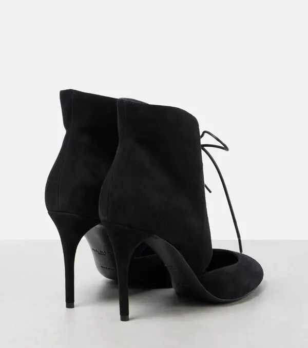 Alaïa Suede Lace-up Pumps