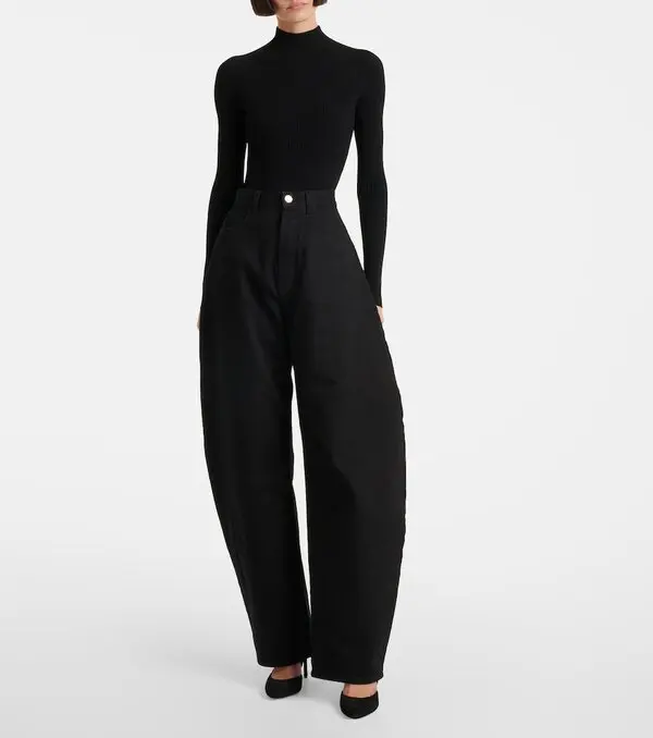 Alaïa Suede Lace-up Pumps