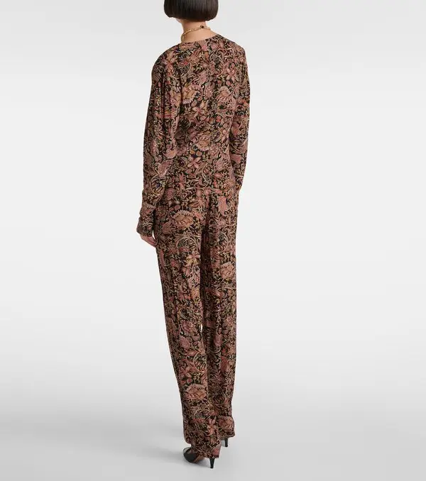 MARANT ETOILE Printed Viscose Top - Multicoloured