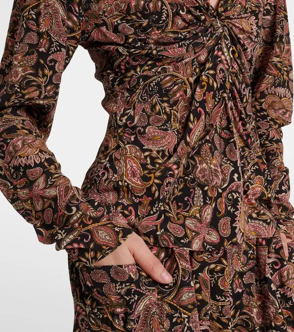 MARANT ETOILE Printed Viscose Top - Multicoloured