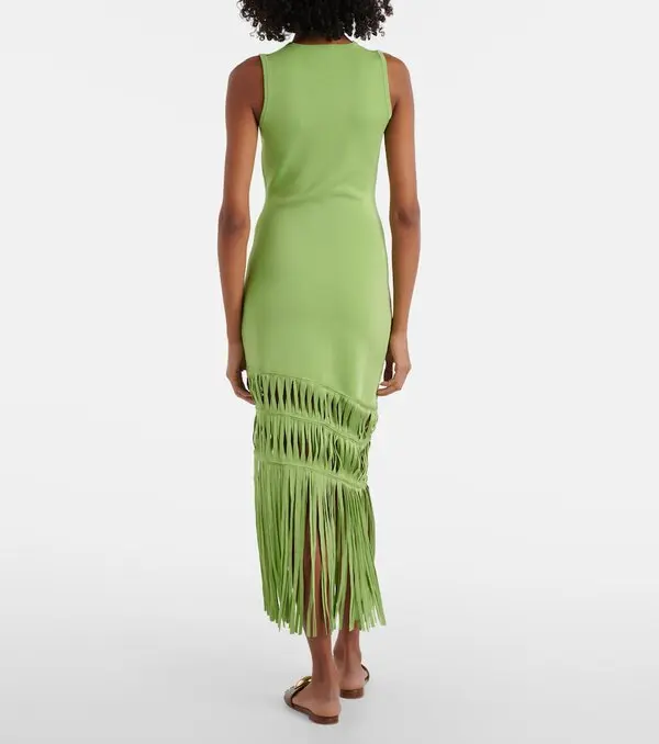 Simkhai Brookes Fringed Maxi Dress